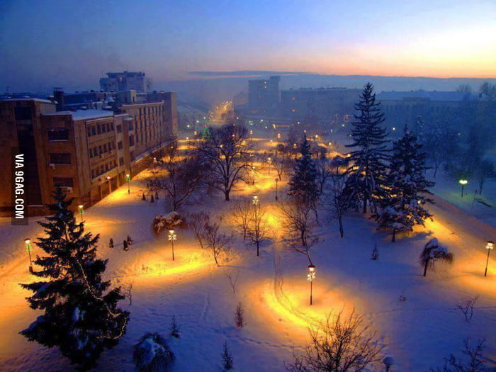 My city in the winter, it's actually quite depressing if you live here ...