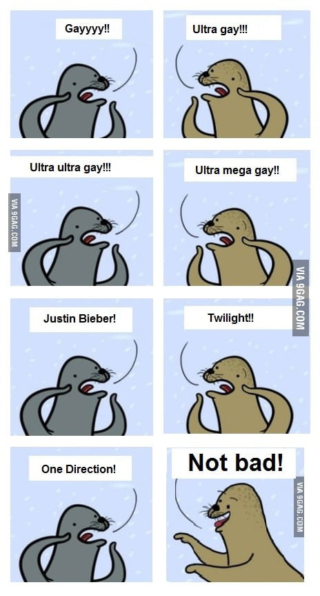 Epic ultra gay seal battle! - 9GAG