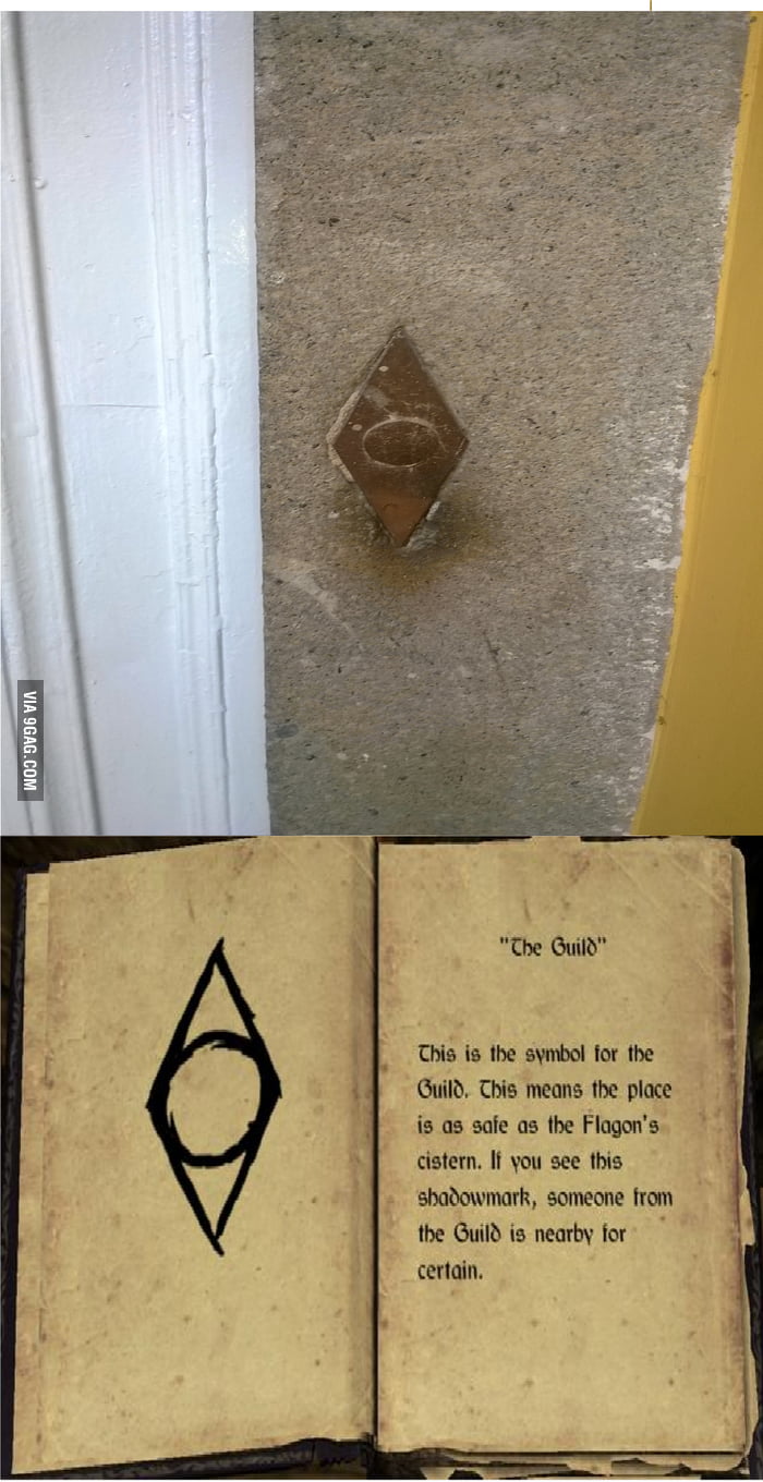 So I saw this shadowmark at my school.It's good to know I am safe. - 9GAG
