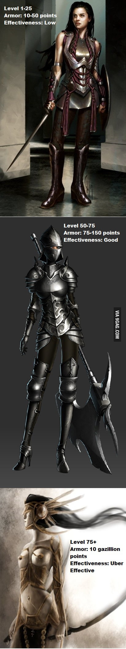 Female armor in games... - 9GAG