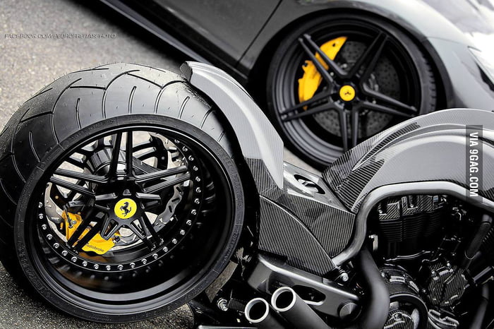 Custom Ferrari Motorcycle - 9GAG