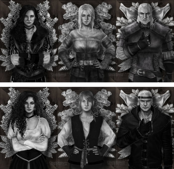 The Witcher Family From The Game And From the Books - 9GAG