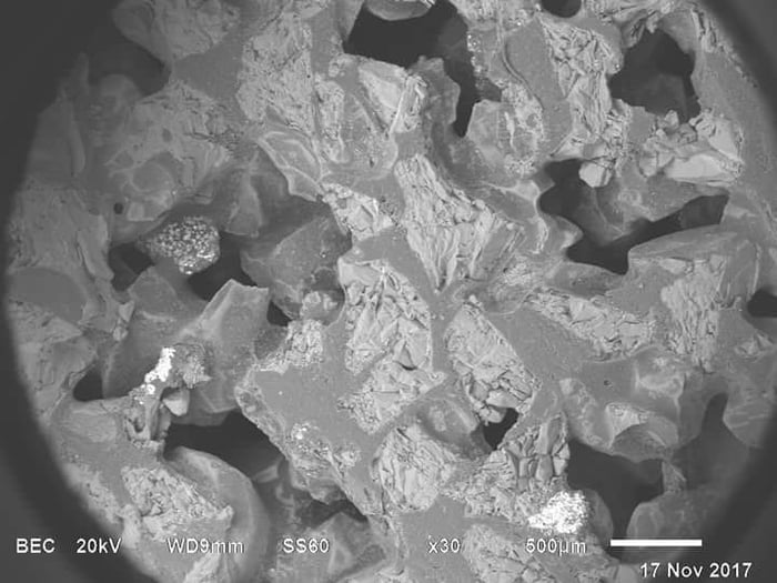 Grinding stone under electron microscope - 9GAG