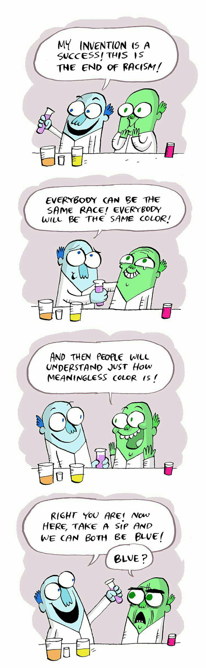 Death to all blue people! - 9GAG