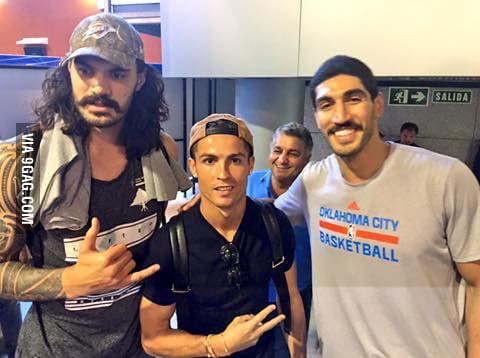 Steven Adams and Enes Kanter (NBA PF/C) makes Cristiano Ronaldo look ...