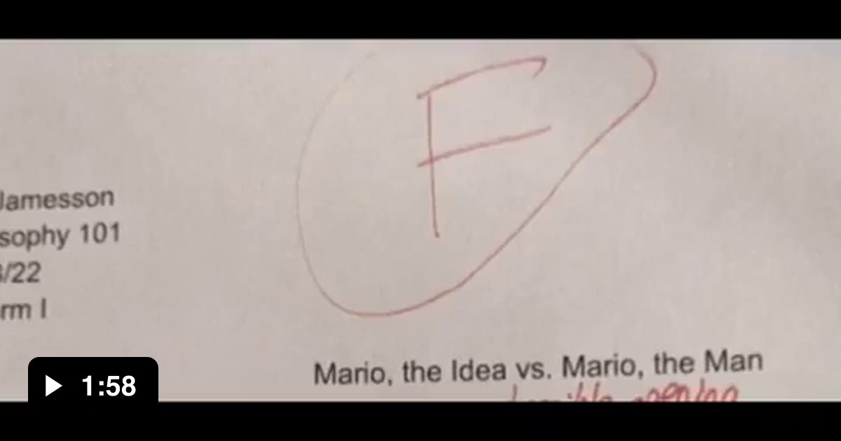 Mario the essay - 9GAG