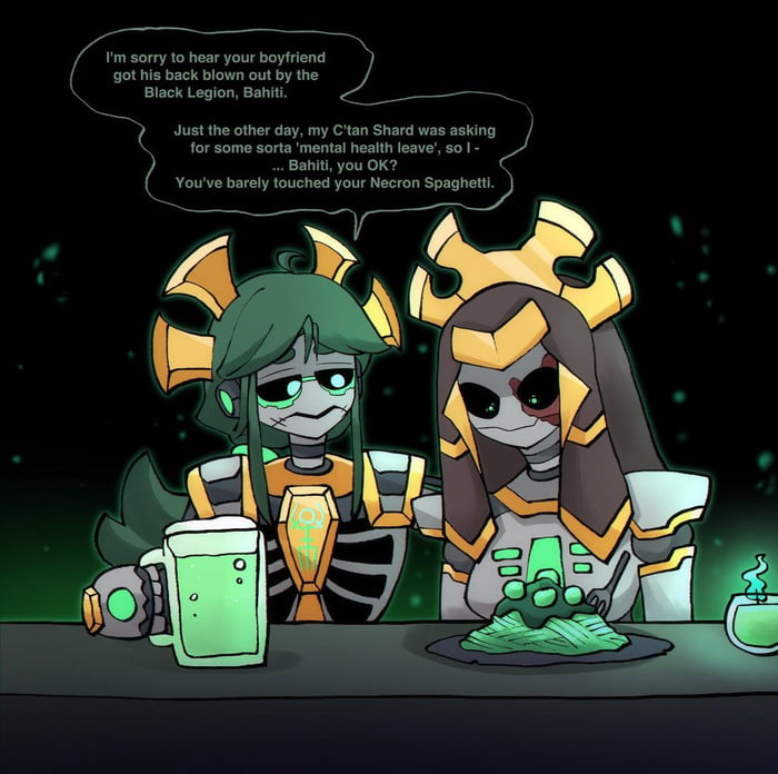 A Necron & her soul: aftermath by Tempura_person on twitter - 9GAG