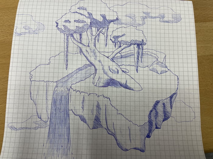 Drawing whilst working - 9GAG