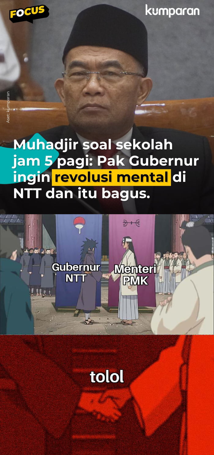 Mantap pak Menteri. Jadi ke kantor jam berapa pak? - 9GAG