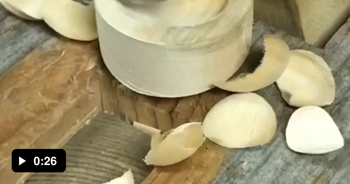 This wood manufacturing method is smooooth... - 9GAG