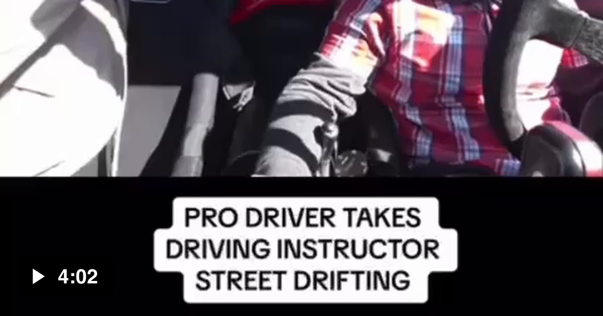 Pro driver takes driving lesson - 9GAG