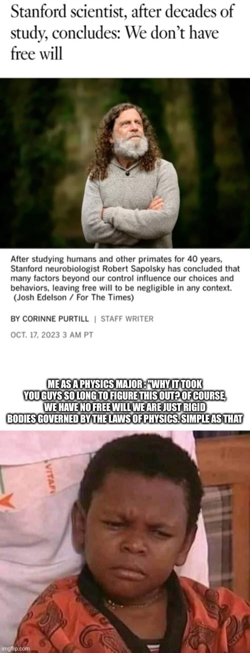 Determined the science of life without free will by robert m. sapolsky ...