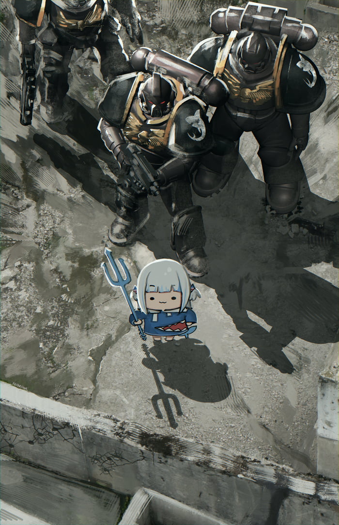 Reminder that the Carcharodons Space Marines chapter is canonically ...