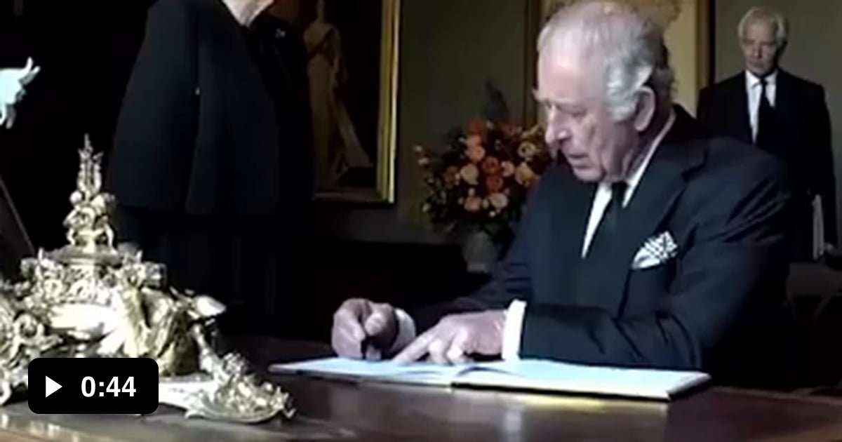 King Charles writing the wrong date - 9GAG