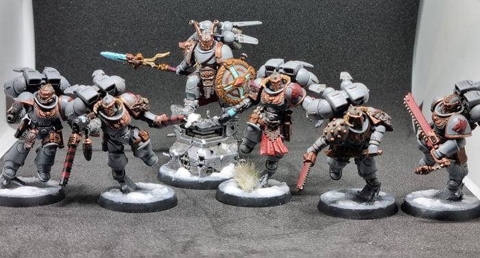 Skyclaw conversion from new assault intercessor jump pack, and wolf lord from kayvaan shrike ...