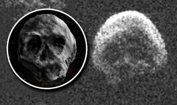 Skull shaped Asteroid, 2015TB145 that passed by earth on Halloween 2015 ...