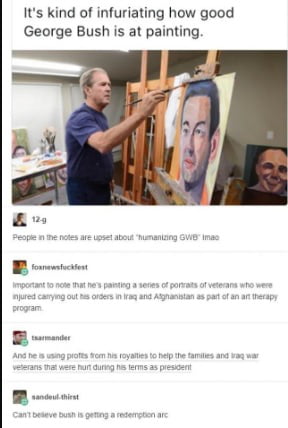 Bush B rush with brush.. - 9GAG