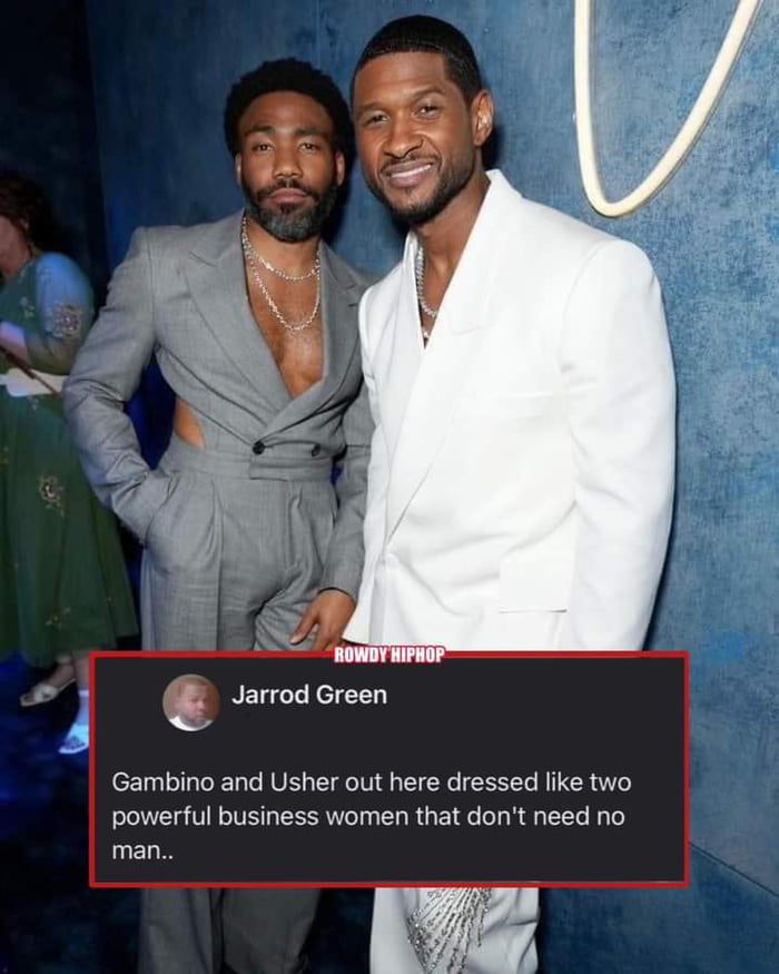 Gambino needs a refund on his suit - 9GAG