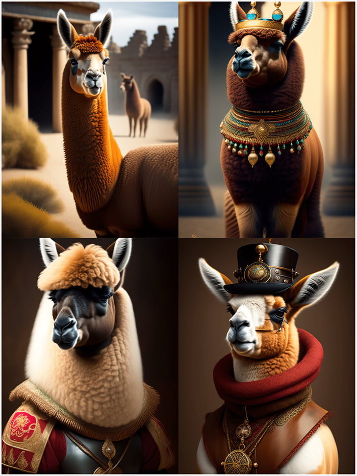 Crazy what AI can do with Alpacas - 9GAG