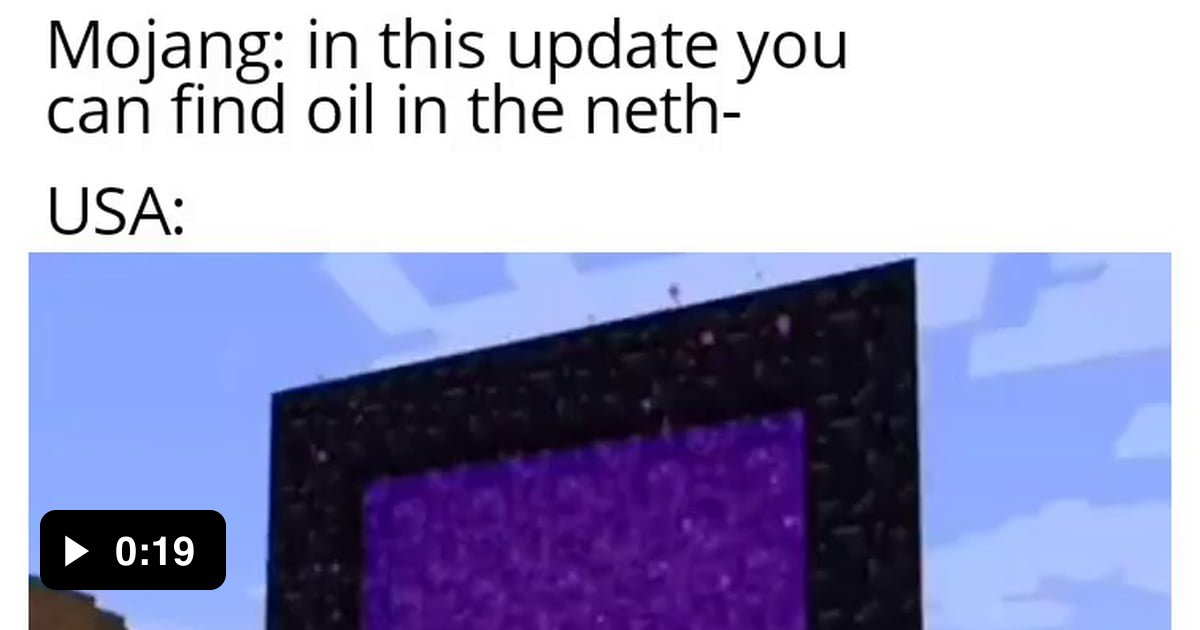 Minecraft freedom and democracy update - 9GAG