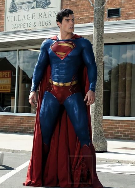 What would be your opinion on Cavill's return suit if it had trunks? - 9GAG