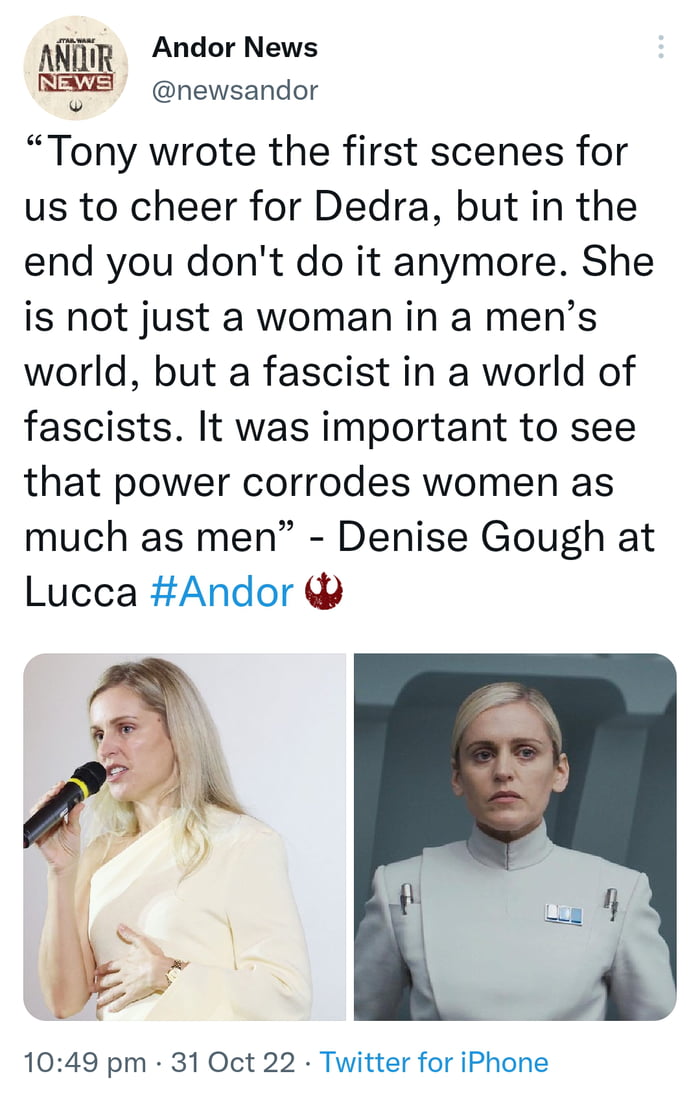 Important words from Denise Gough. - 9GAG