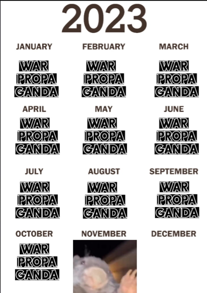 Meme calendar of 2023 - 9GAG