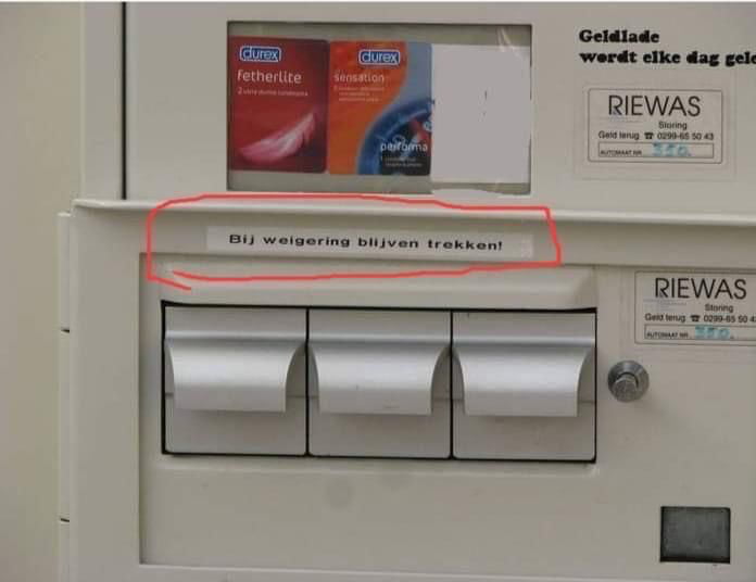 Translation: keep pulling in case of refusal - 9GAG