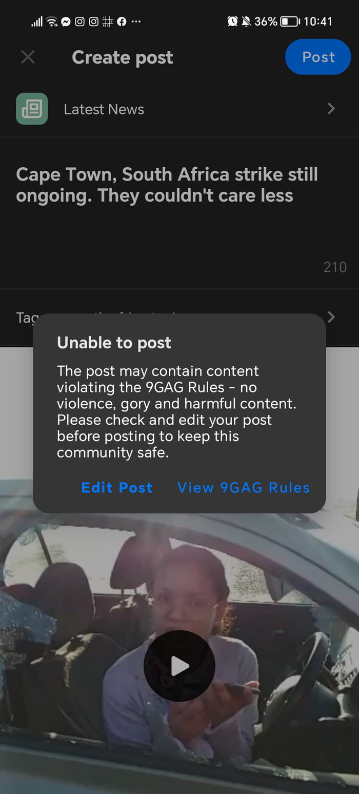 Now 9gag is sensoring me, fok off wena - 9GAG
