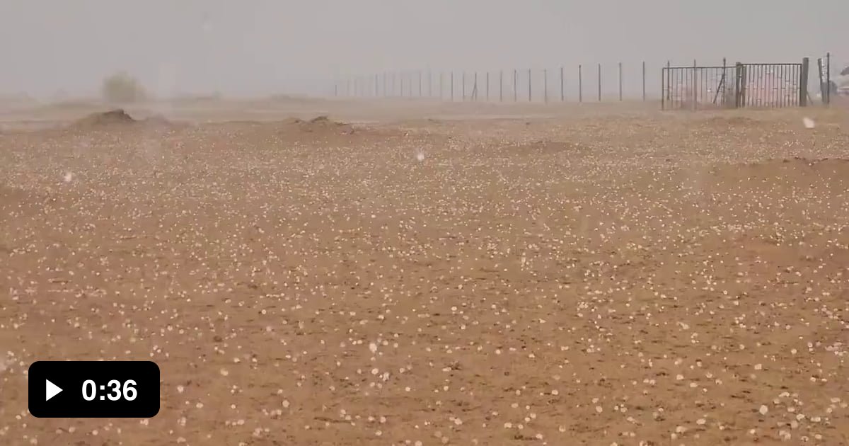 Hail fell in the desert areas of Dubai and the emirate of Sharjah to ...