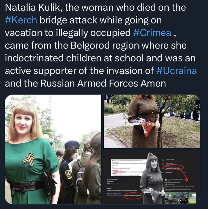 Meanwhile Kerch Bridge attack did additional damage - 9GAG