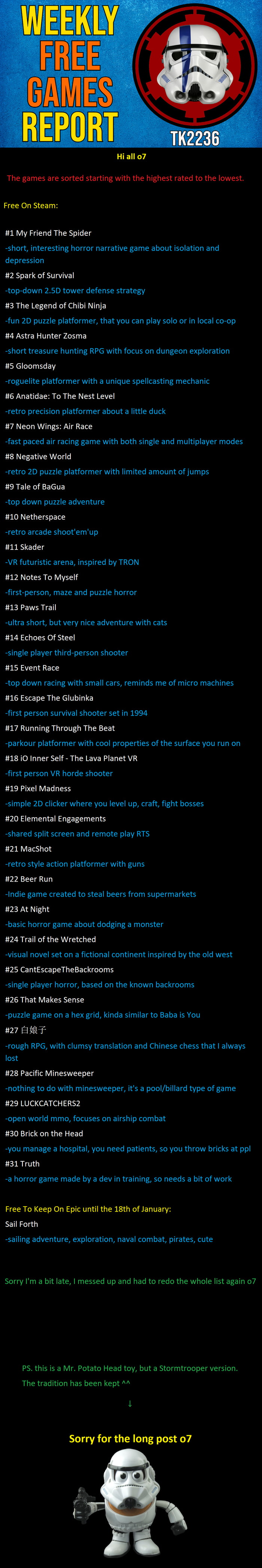 Weekly Free Games Report o7 - 9GAG