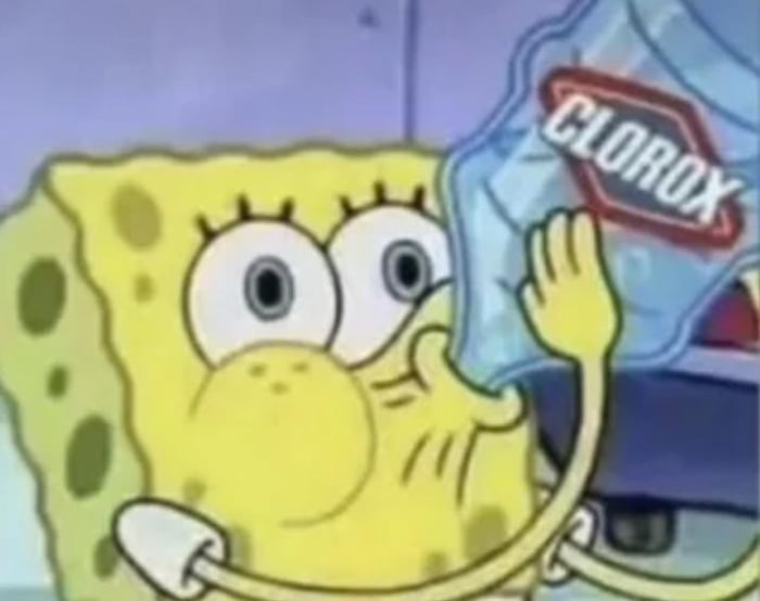 SpongeBob drinker of Clorox - 9GAG