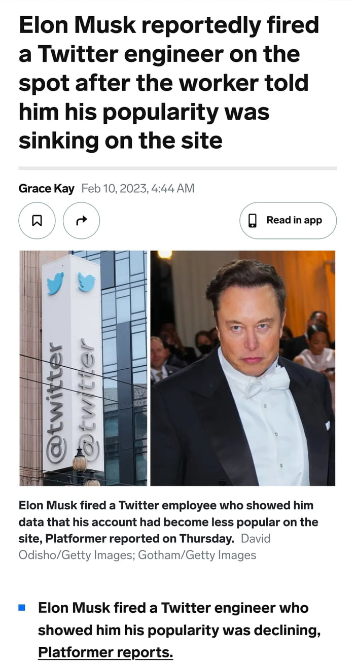 Dear Leader Elon Suck, no suck? You''re Fired. - 9GAG