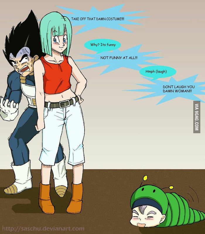 Vegeta really hates worms - 9GAG