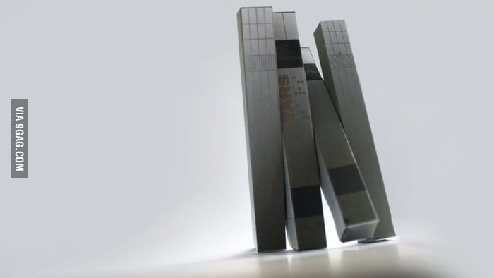 After watching Interstellar, I wanted a (papercraft) TARS of my own. - 9GAG