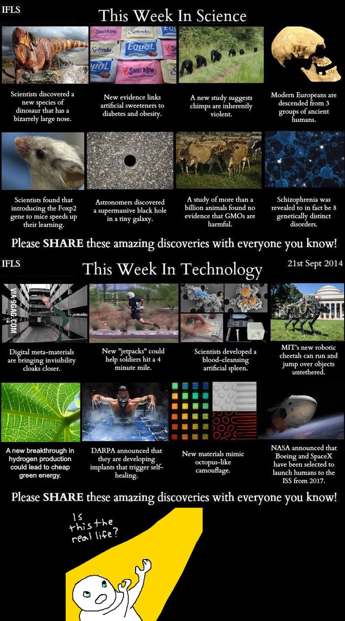 That moment when you can't handle too much science. - 9GAG