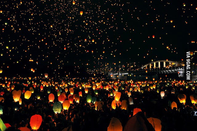 It is kite flying festival in India today.. and this is how sky looks ...