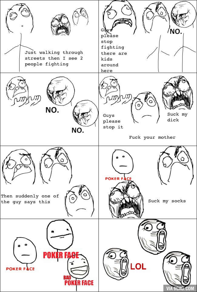 How most verbal fights end. - 9GAG