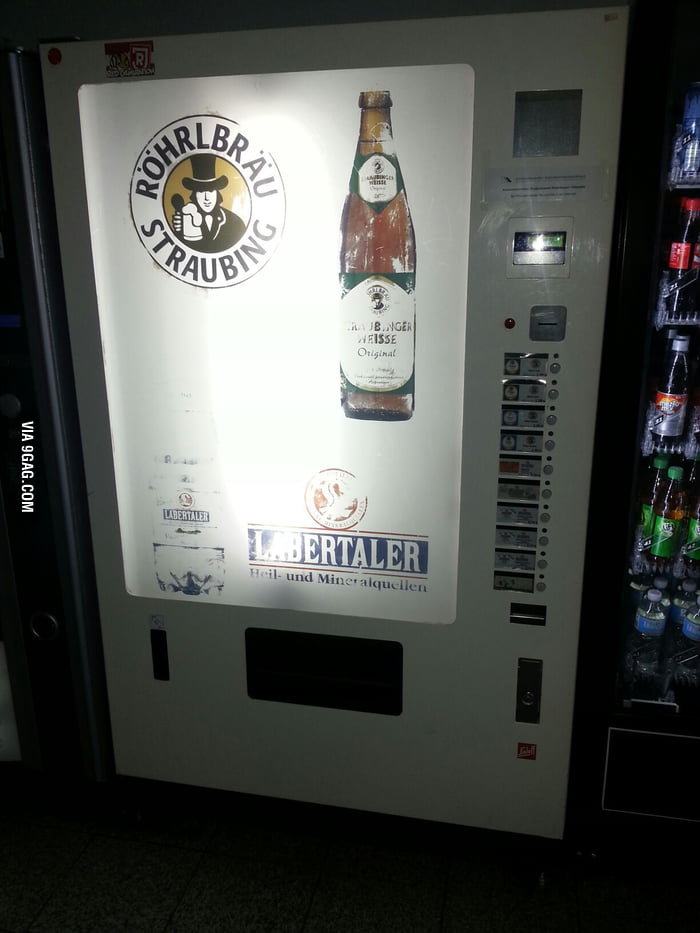 Beer vending machine in a German University.. I love Germany - 9GAG