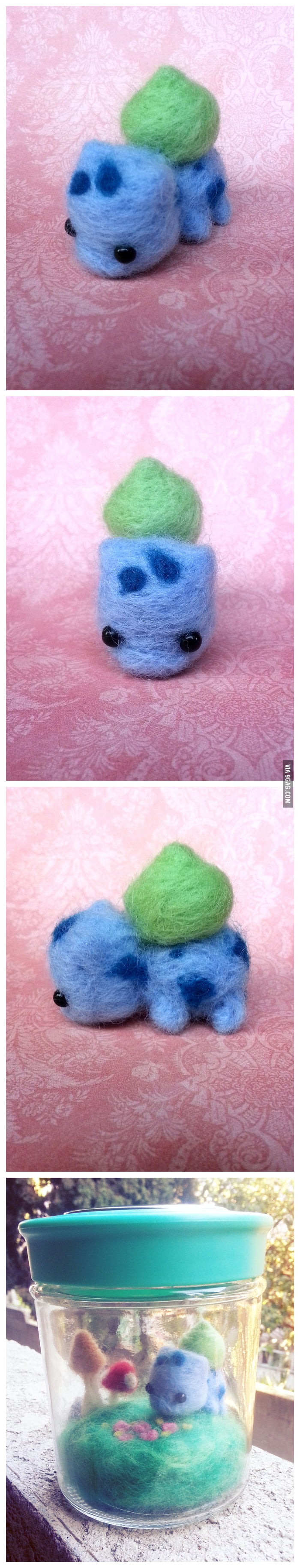 My Needle Felted Bulbasaur - 9GAG