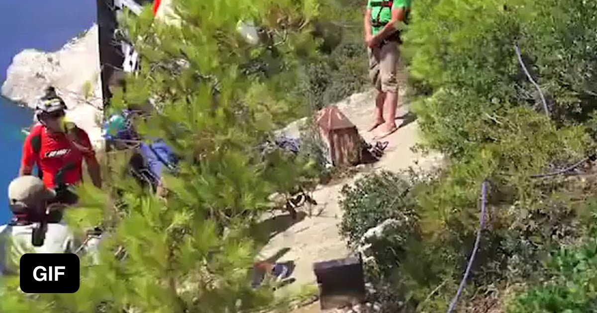 Base Jumping at Navagio Beach - 9GAG