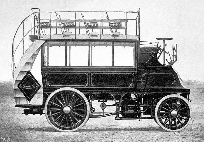 First ever bus 1898 - a milestone for public transport. - 9GAG