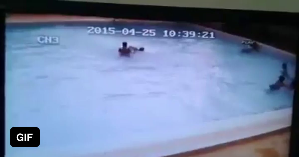 Swimming pool during an earthquake - 9GAG