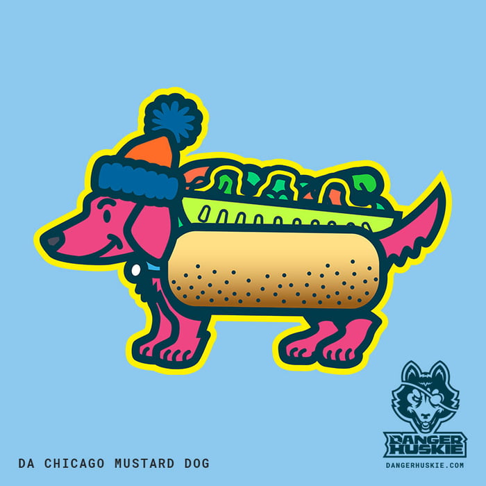 Vector Chicago Dog - 9GAG