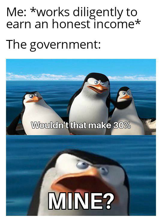 Little penguin tax - 9GAG