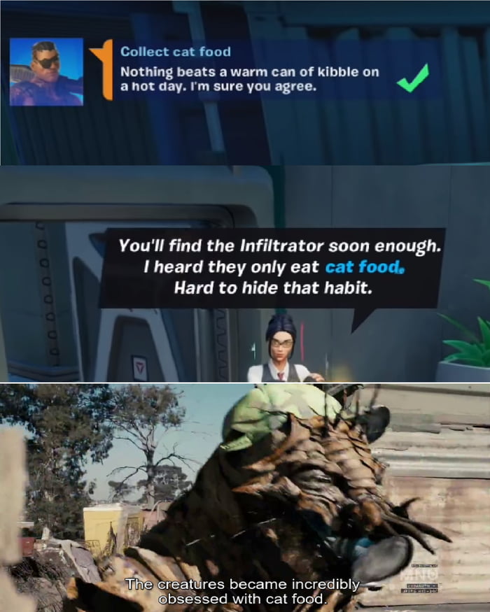 Cat food keeps being mentioned as the only thing the Kymera eat. Is ...