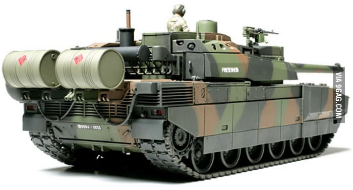 The French tank has 16 gears. 15 reverse gears and 1 forward, in case ...