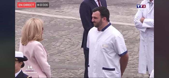 This is me, talking to the french First Lady during the national ...