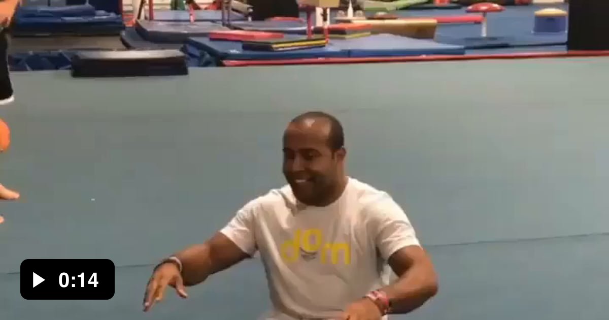 Dominique Lewis does a sitting backflip - 9GAG